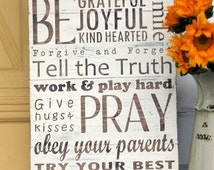 Popular items for personalized family name signs on Etsy