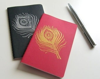 Feather journal | Etsy