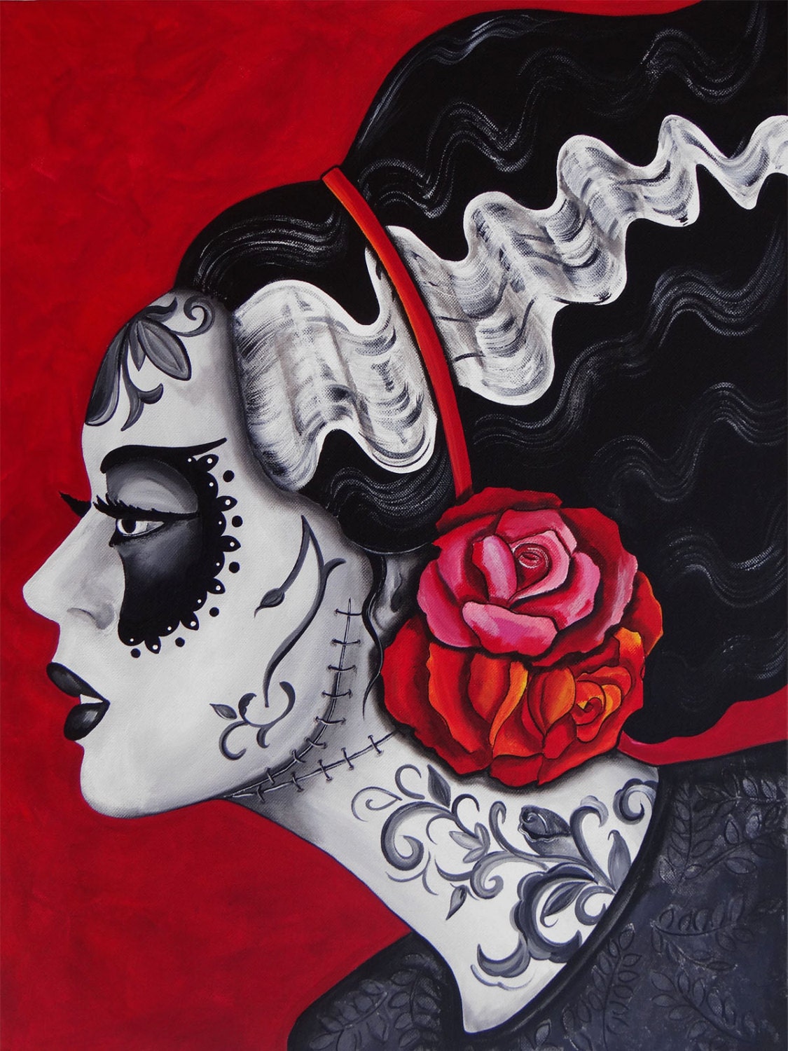 Day of the Dead art by Melody Smith Franky's