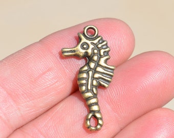 Seahorse charm | Etsy