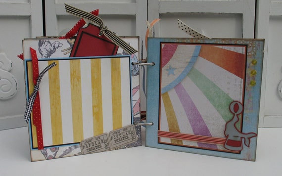 Carnival Circus Scrapbook Photo Memory Book Keepsake Album
