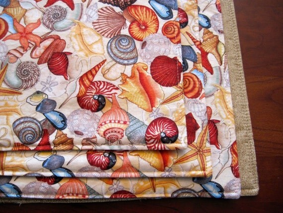 Seashell Placemats Beach Placemats Sand and Shells Placemats