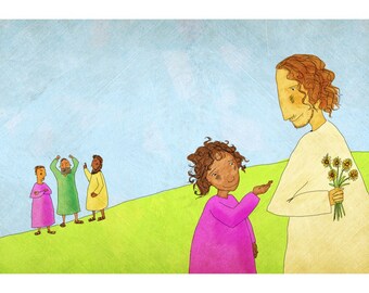 The Jesus Storybook Bible Signed Print Page by JagoIllustration