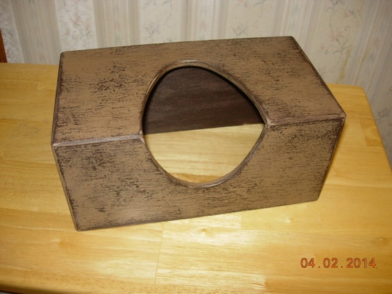 Primitive Tissue Box Cover - Home Decor- Puffs Basic 180ct. Size - Made ...