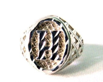 Letter h ring | Etsy