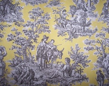 Popular items for yellow toile on Etsy