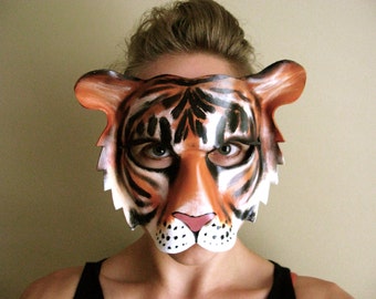 Buck Leather Mask Adult or Child Sizes Deer His by LovelyLiddy