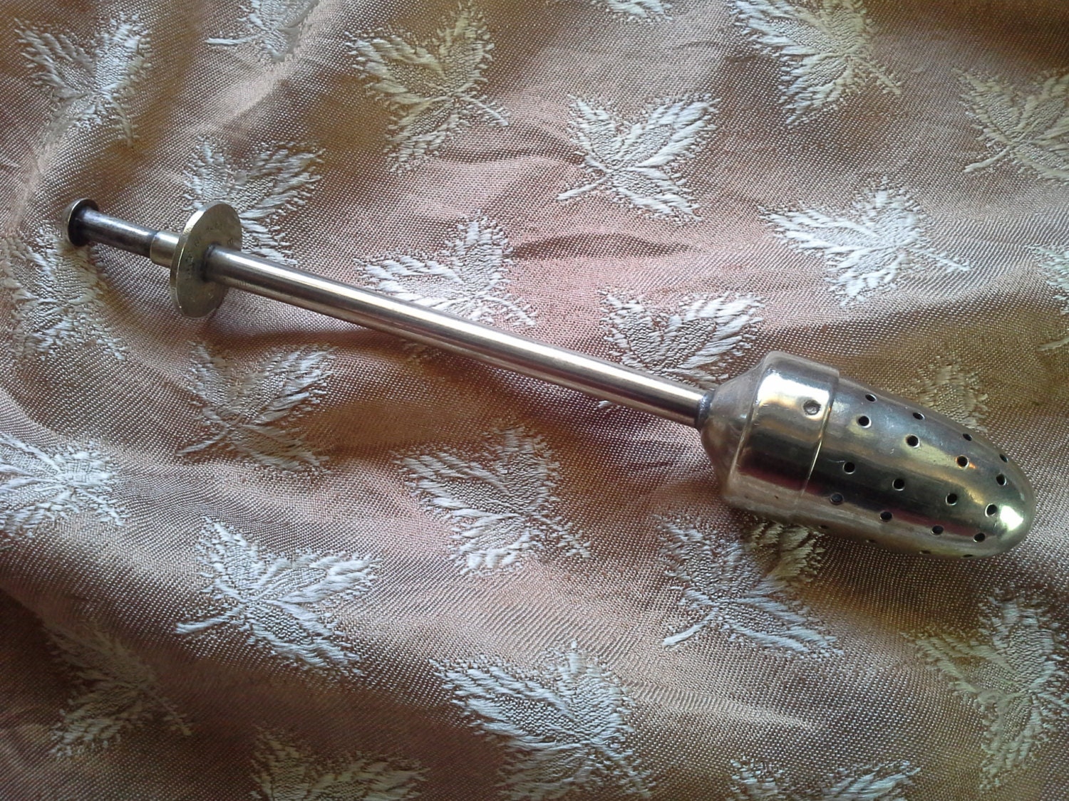 Lion Works Ltd. Silverplate Mechanical Plunger Tea Infuser Circa 1935 ...