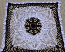 Popular items for square crochet doily on Etsy