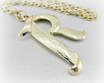 Popular items for letter r necklace on Etsy