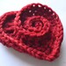 Pattern Crochet Swirly Heart Pin Brooch US & UK by snovej on Etsy