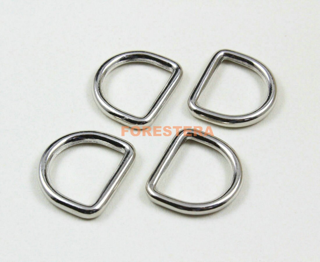 20Pcs D Ring Metal D Ring Inner Diameter 17mm G5012