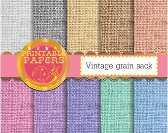 Popular items for burlap digital paper on Etsy