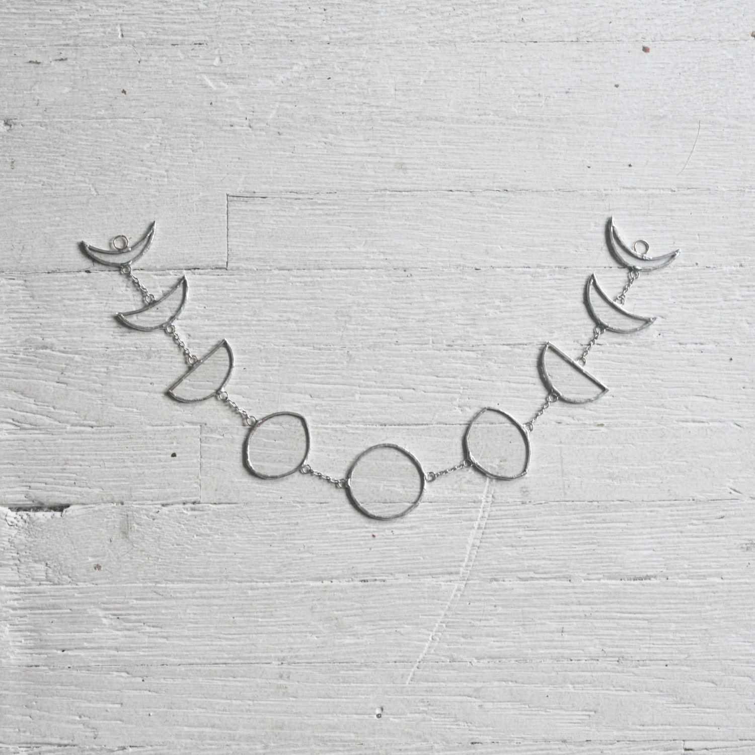 NEW – Bright Side Complete Moon Phase Garland – small – stained glass ...