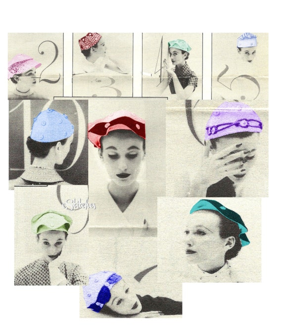 Skull Cap Ten Way Hat Vintage Sewing Pattern Sewing pattern