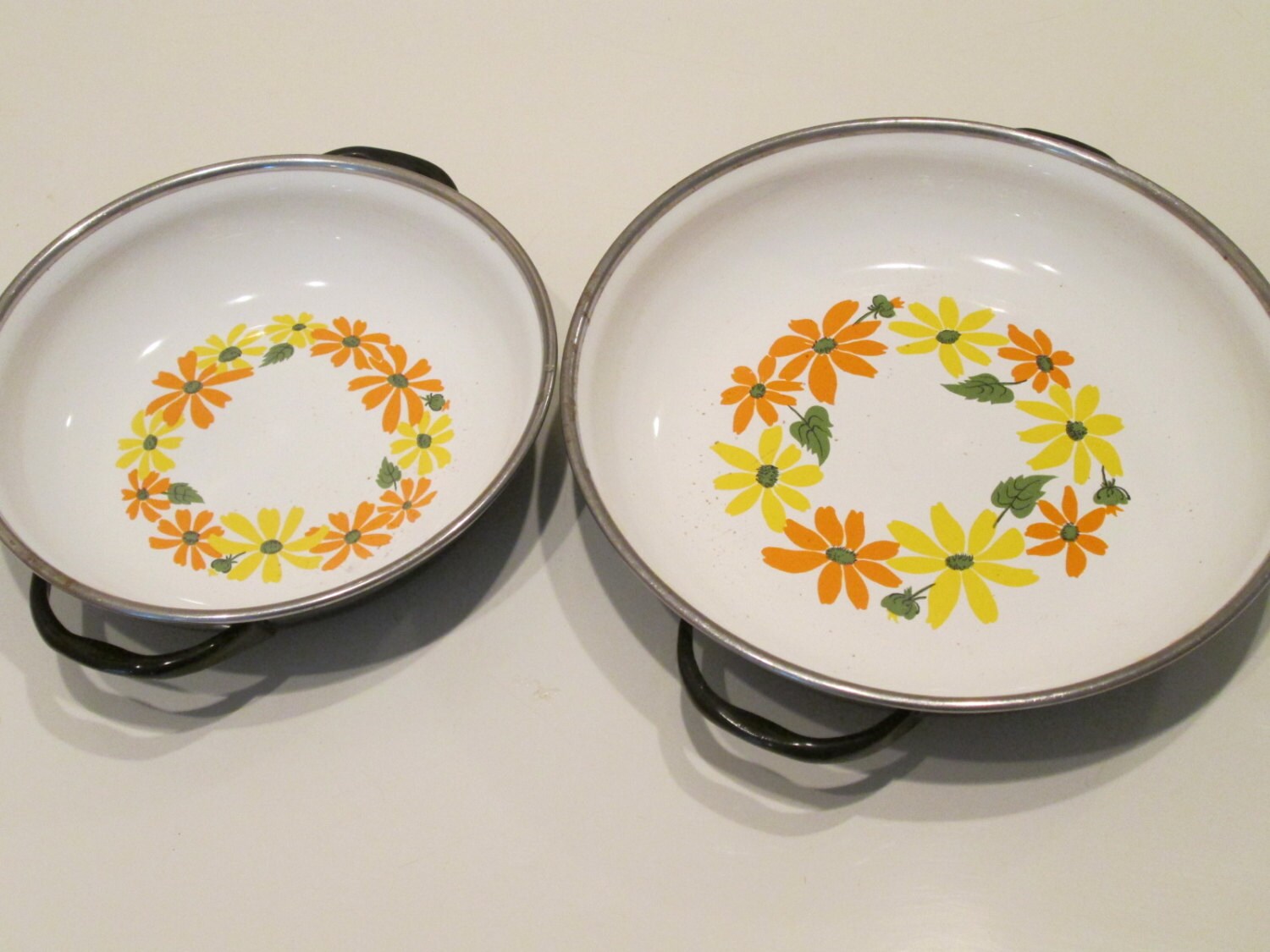 Set of 2 Ekco Country Garden Enamelware Pans Made in Italy – Haute Juice