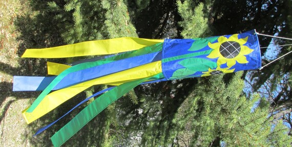 Sunflower Windsock 6 Ft Ripstop Nylon spinnaker cloth