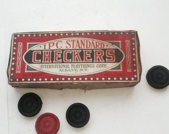 Popular items for vintage checkers on Etsy