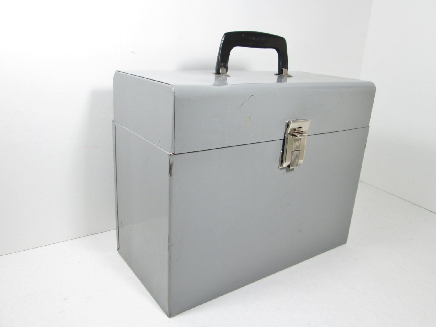 Industrial Gray Metal File Box – Haute Juice