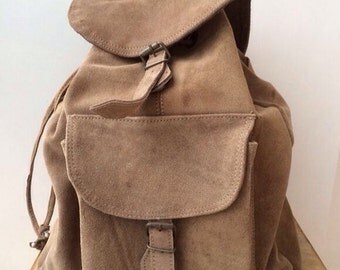 Popular items for suede backpack on Etsy