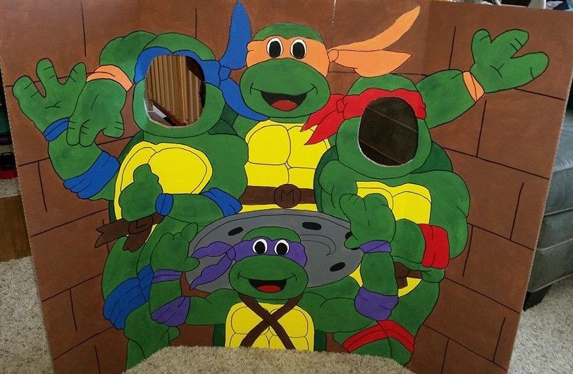 Teenage Mutant Ninja Turtles Face Cut Out