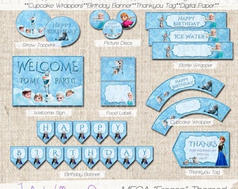 Instant Download "FROZEN" Themed Party Printable MEGA PACK!!