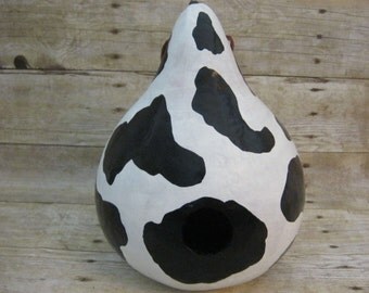 Cow Gourd Birdhouse, Bird houses, Cows, Gourds, Amish Grown Gourd
