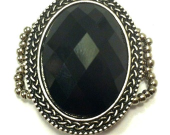 Obsidian rings | Etsy