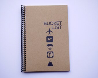 Notebook, Kraft paper notebook, blank book, spiral bound, organizer ...