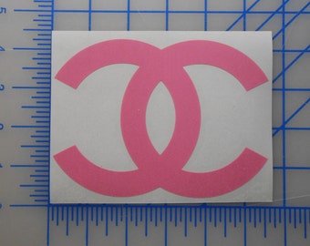 Chanel Logo Decal Sticker - 3 Sizes - 12 Colors FREE SHIPPING!!!