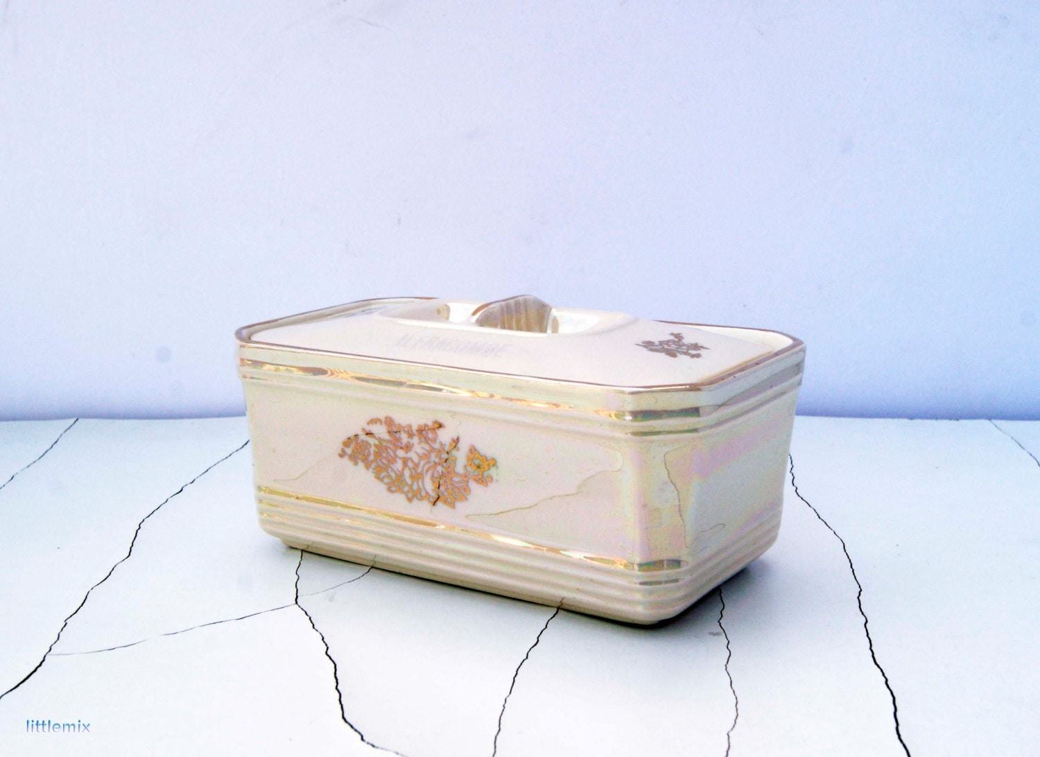 Vintage Sadler ‘Present From Ilfracombe’ Lusterware Pearlised Glaze ...