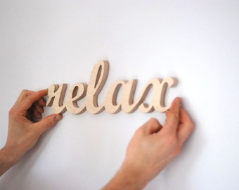 Popular items for relax sign on Etsy