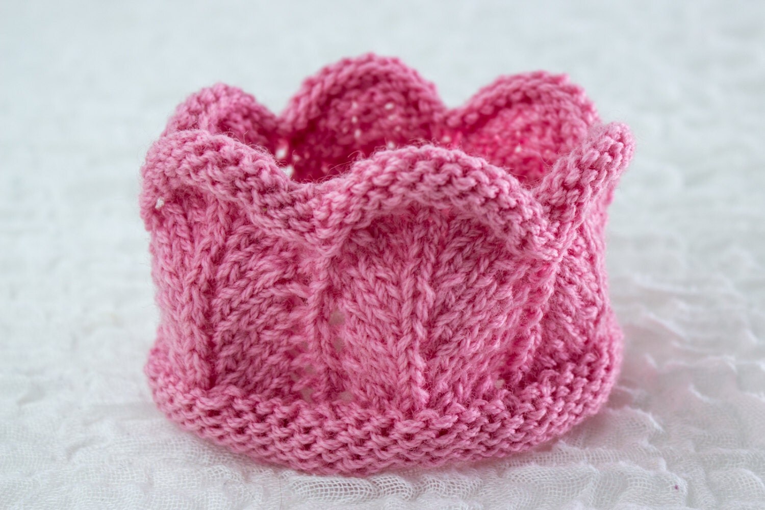 KNITTING PATTERN Knitted Baby Crown Headband in by heaventoseven
