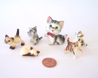 Popular items for small cat figurine on Etsy