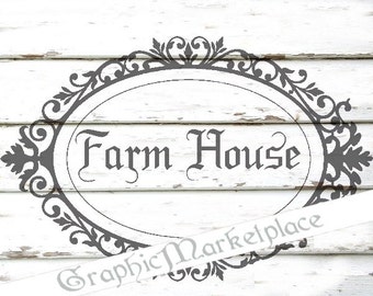 Farm house clip art | Etsy