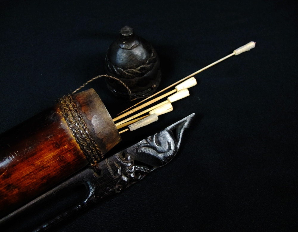 Borneo Poison DART QUIVER // Dart Container // Bamboo Dart