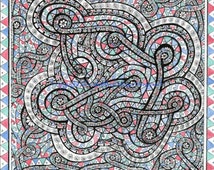 Popular items for tangle patterns on Etsy