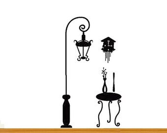 Lamp post decal | Etsy