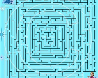 NEW Disney Frozen Maze 2 Game Birthday Party Quick Page Scrapbook ...