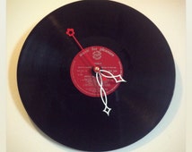 Popular items for record wall clock on Etsy