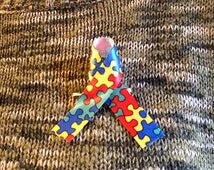 Popular items for awareness ribbon pin on Etsy