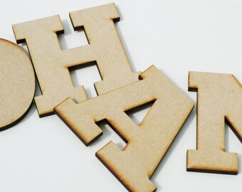 Alphabet. Craft letters. DIY unfinished. Name sign. wedding decor etc.