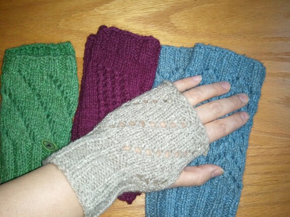 Fingerless Gloves Made from Qiviut the wool of the Musk Ox
