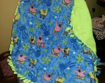 Popular items for spongebob blanket on Etsy