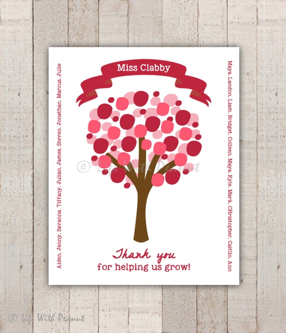 Items similar to Teacher Gift, Teacher Art Print, Classroom Art - Thank ...