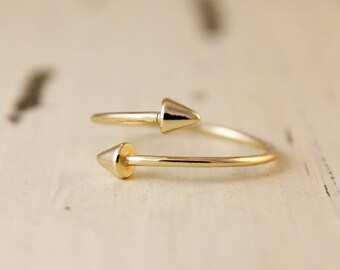 Double arrow ring | Etsy