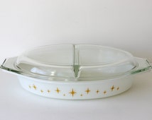 Popular items for pyrex divided dish on Etsy