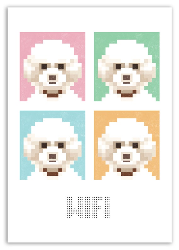 8-Bit Custom Portrait Print Pixel Portrait by CaitlinHansenStudio