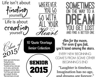 Popular items for quote overlay on Etsy