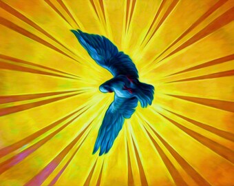 Descending dove | Etsy